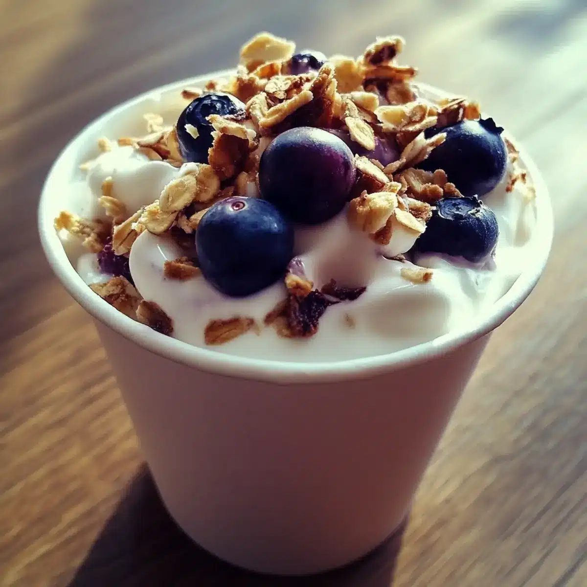 Easy Delicious Creamy Blueberry Yogurt Breakfast Cup